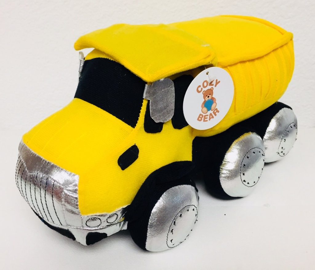 Dump Truck Plush Construction Toy – Cozy Bear – Plush Island