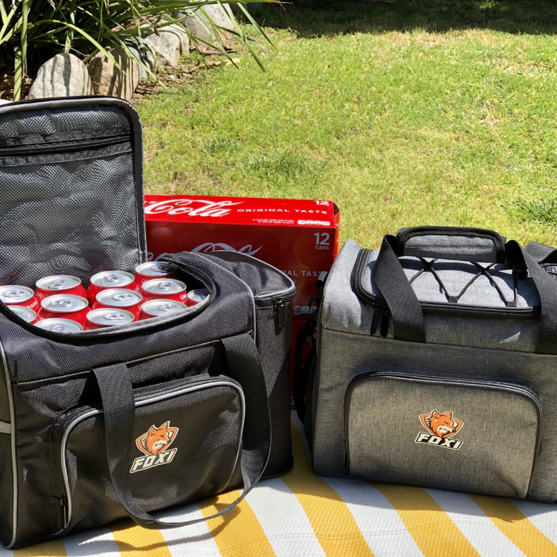 FOXI Large Lunch Cooler Bag Insulated Bag for Men, Women and Children ...