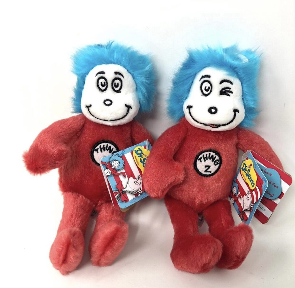 Aurora – Dr. Seuss Thing 1 & Thing 2 Plush Doll 6 inch – Plush Island