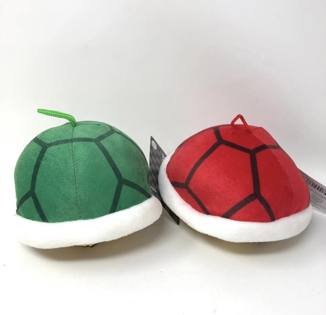 Set Of 2 Nintendo Super Mario Kart Green & Red Shell Good Stuff Plush ...
